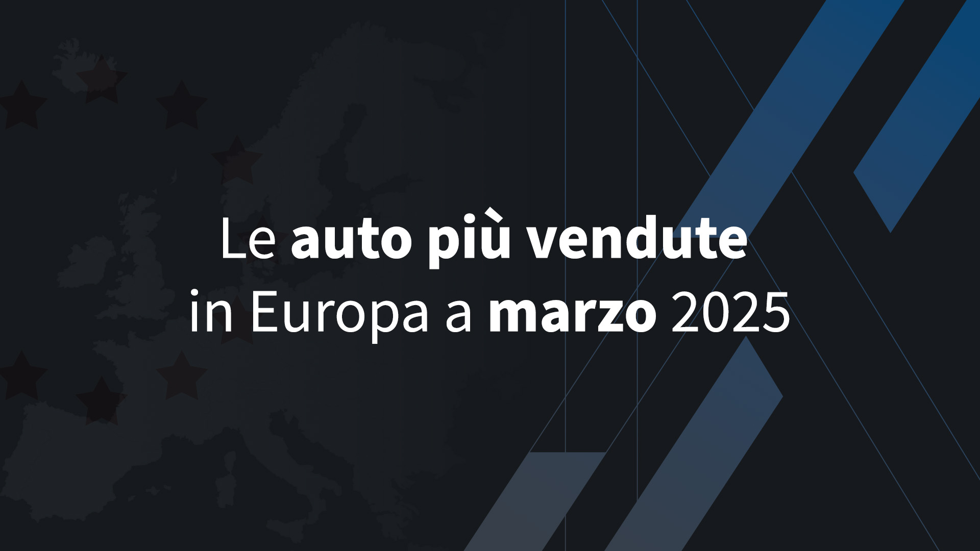 Le auto più vendute in Europa a marzo 2025 - DriveK